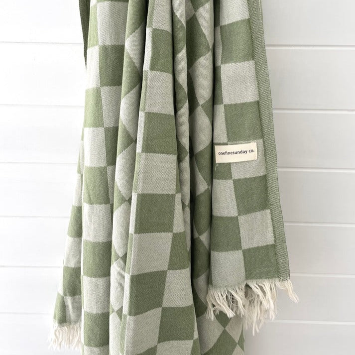 Checker Turkish Towel / Throw – Goldie Gift Co. AU